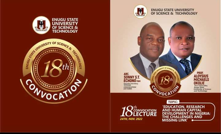 ENUGU STATE UNIVERSITY OF SCIENCE AND TECHNOLOGY [ESUT] ANNOUNCES 18TH ...